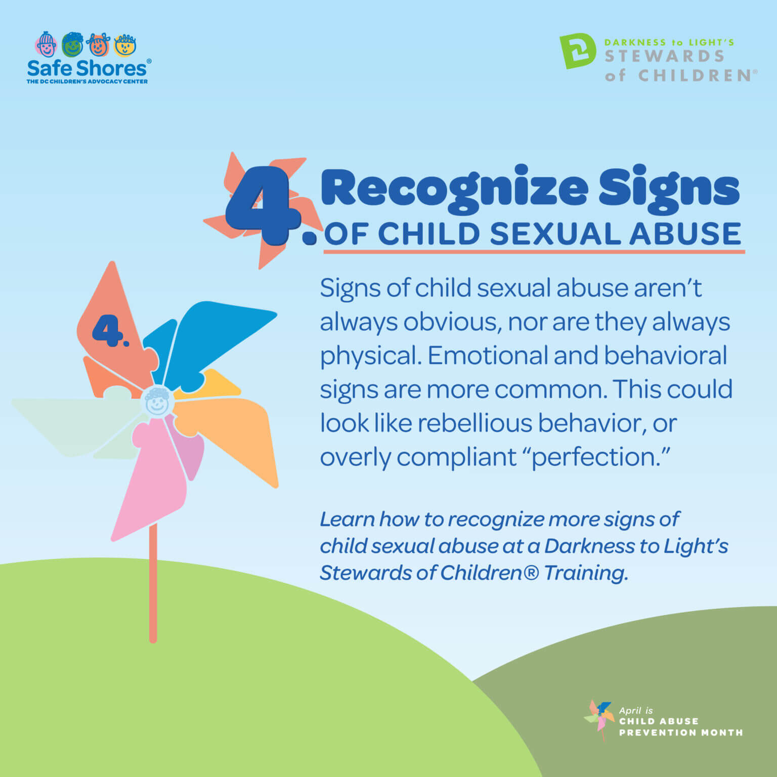 The Five Steps of Child Abuse Prevention | Safe Shores